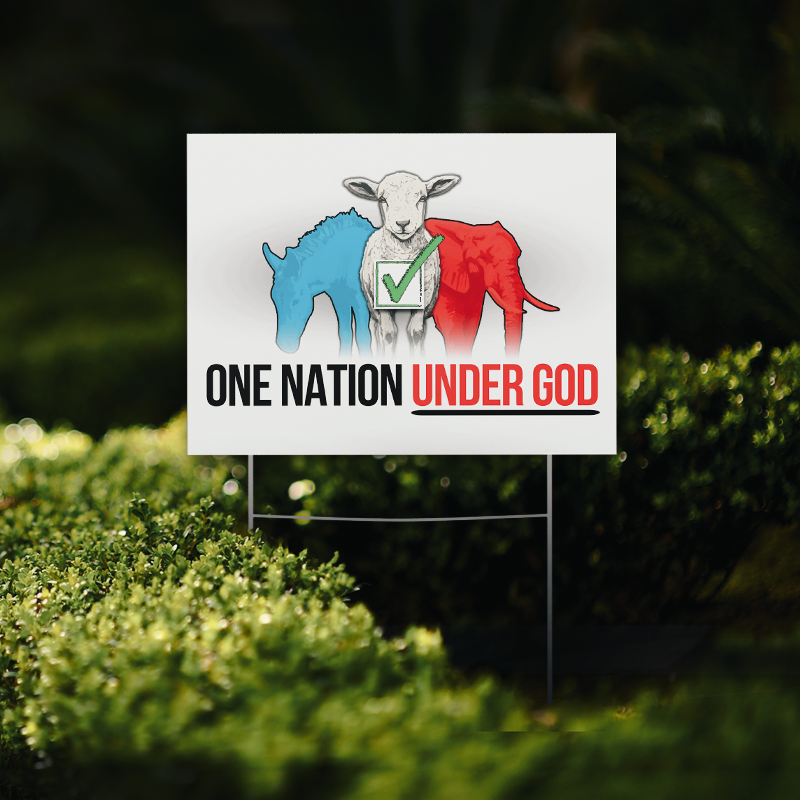 One Nation Under God Yard Sign – Revival Nation